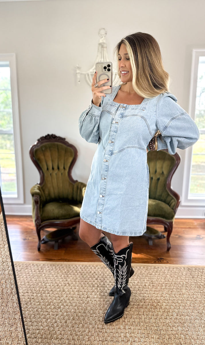 Clear Blue Sky Dress – Bless Clothing Boutique